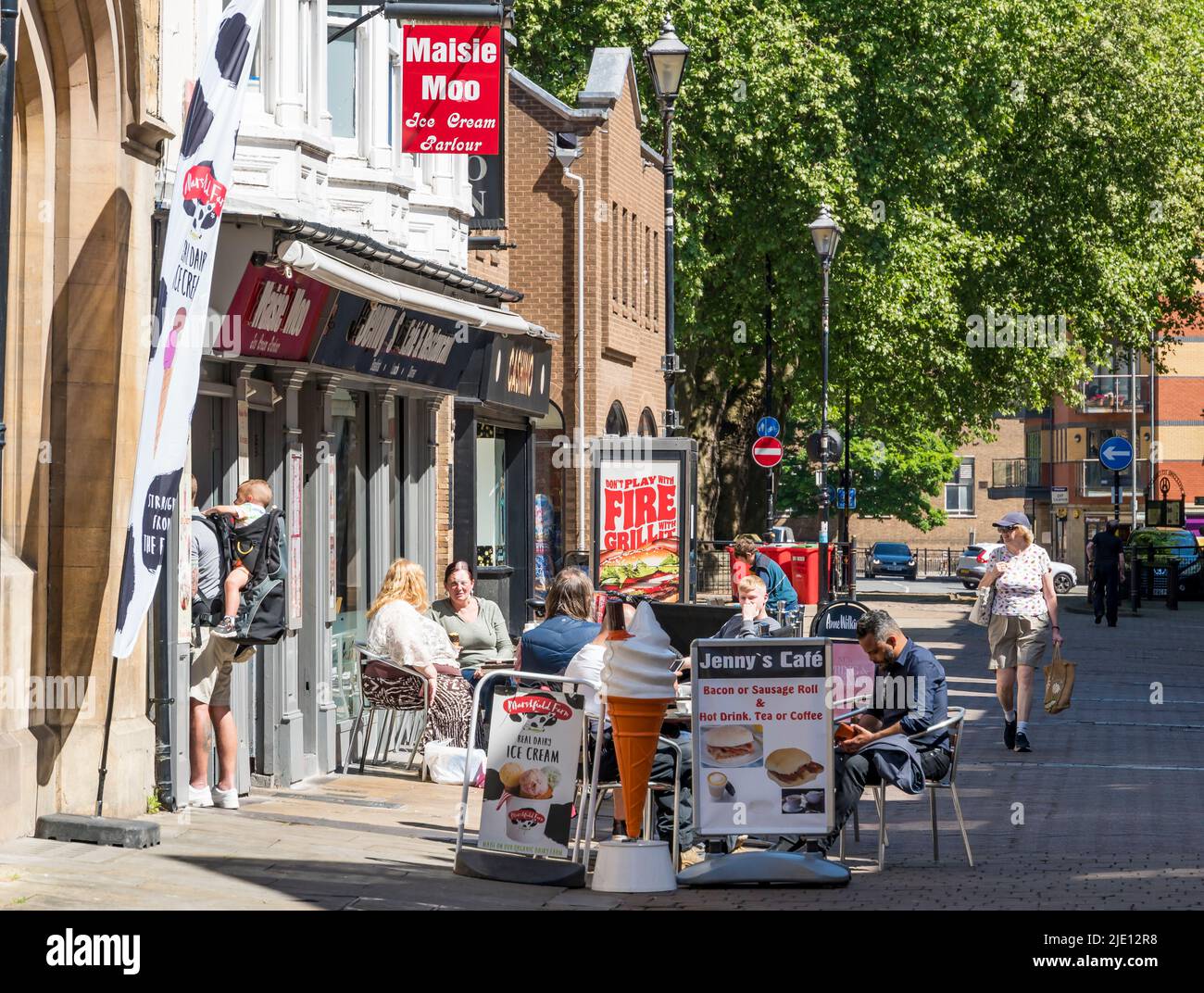 Maisie Moo ice cream parlour and Jenny's cafe Saltergate Lincoln 2022 ...