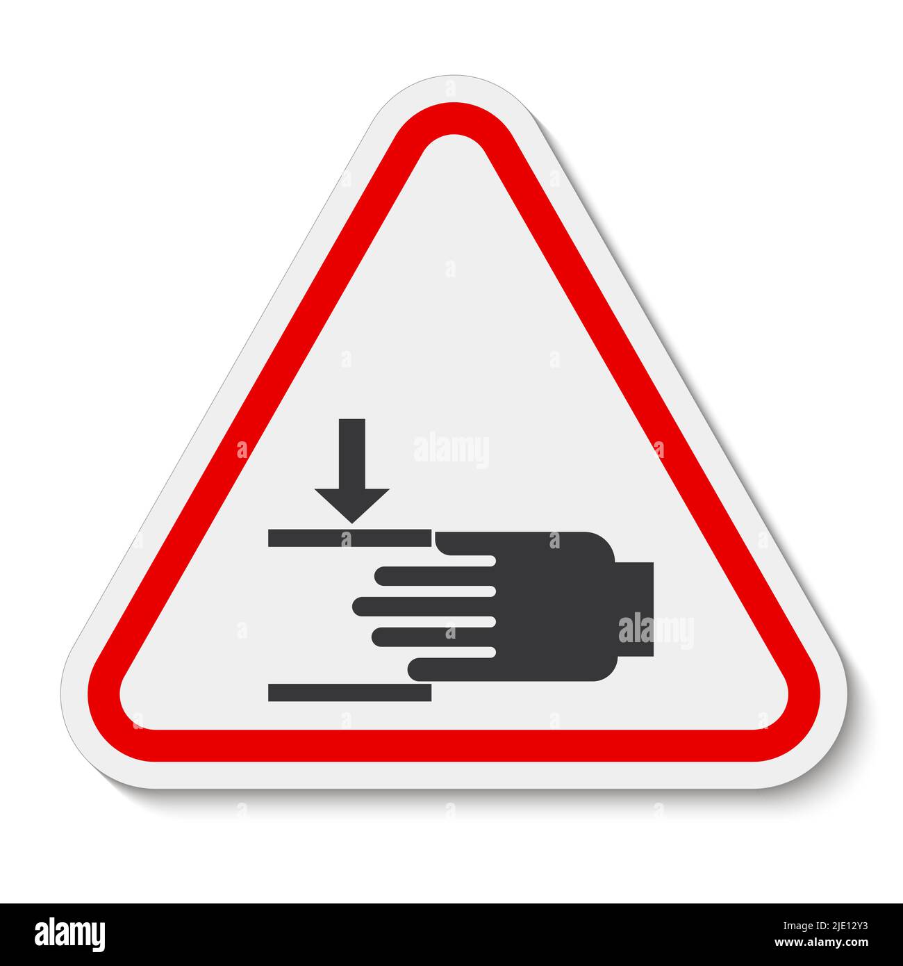 Crush hazard Mind your hands Sign Stock Vector Image & Art - Alamy