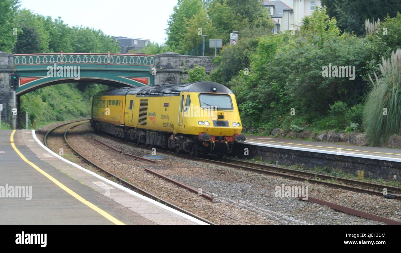 A Class 43 HST Network Rail New Measurement Train at Torquay railway ...