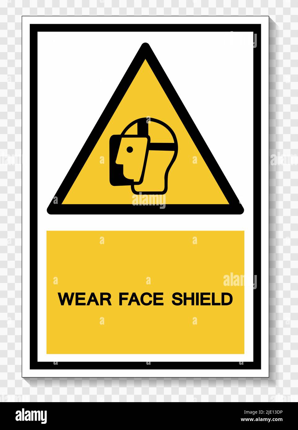 Wear Face Shield Symbol Sign Isolate On White Background,Vector ...