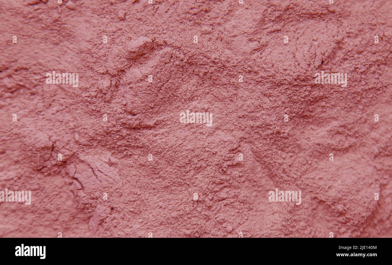 Mask clay powder spa texture for face and body. Selective focus Stock ...