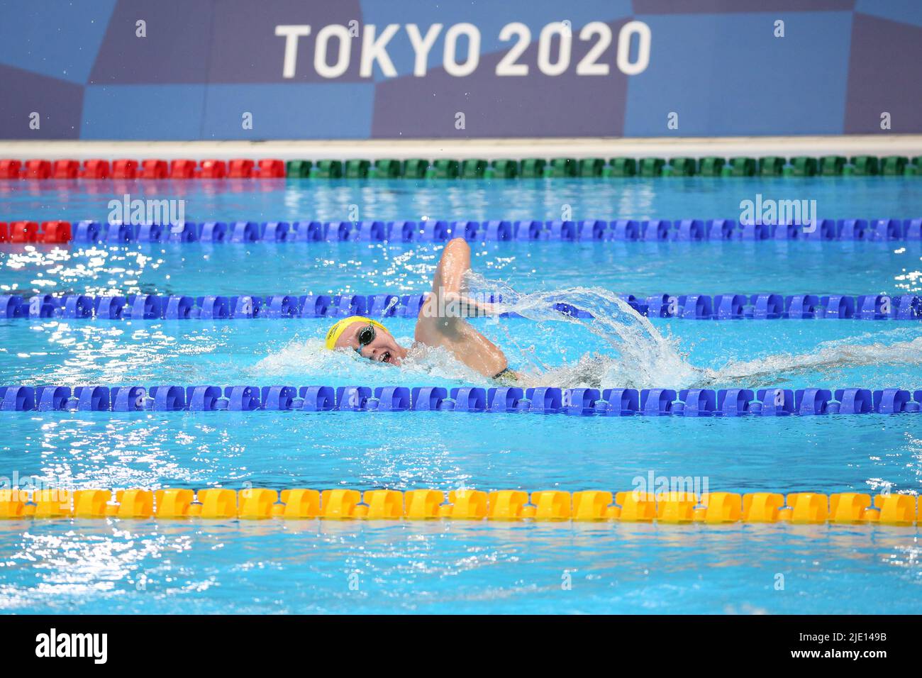 JULY 31st, 2021 - TOKYO, JAPAN: Ariarne Titmus of Australia wins the ...