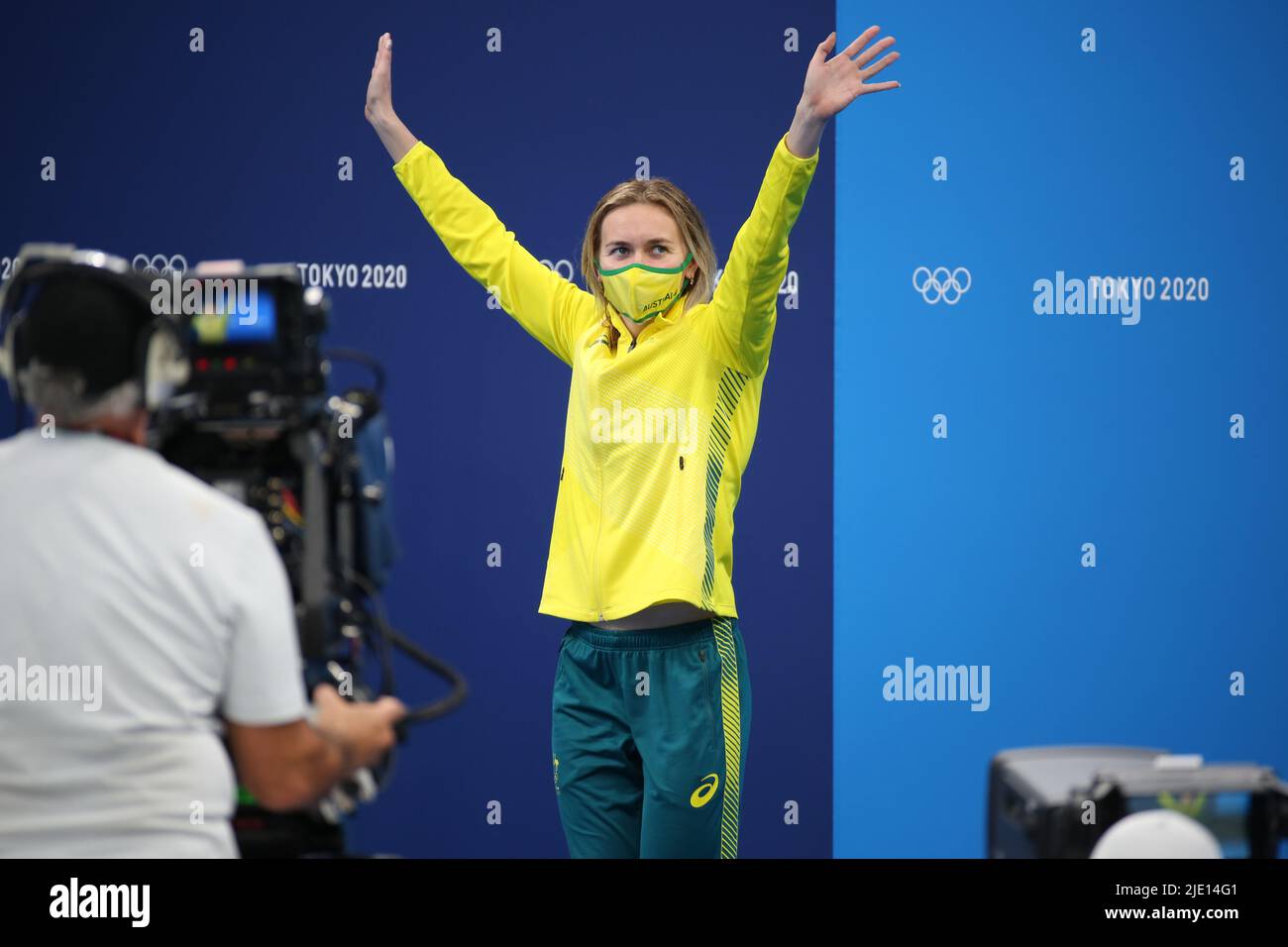 JULY 31st, 2021 - TOKYO, JAPAN: Ariarne Titmus of Australia wins the ...