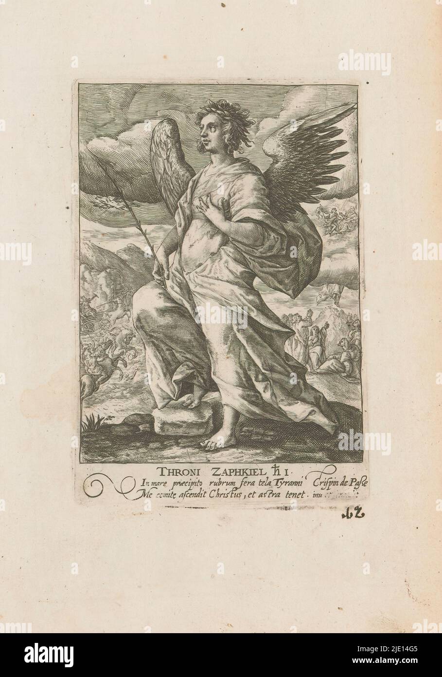 Archangel Zaphkiel, Throni Zaphkiel (title on object), Archangels and ...