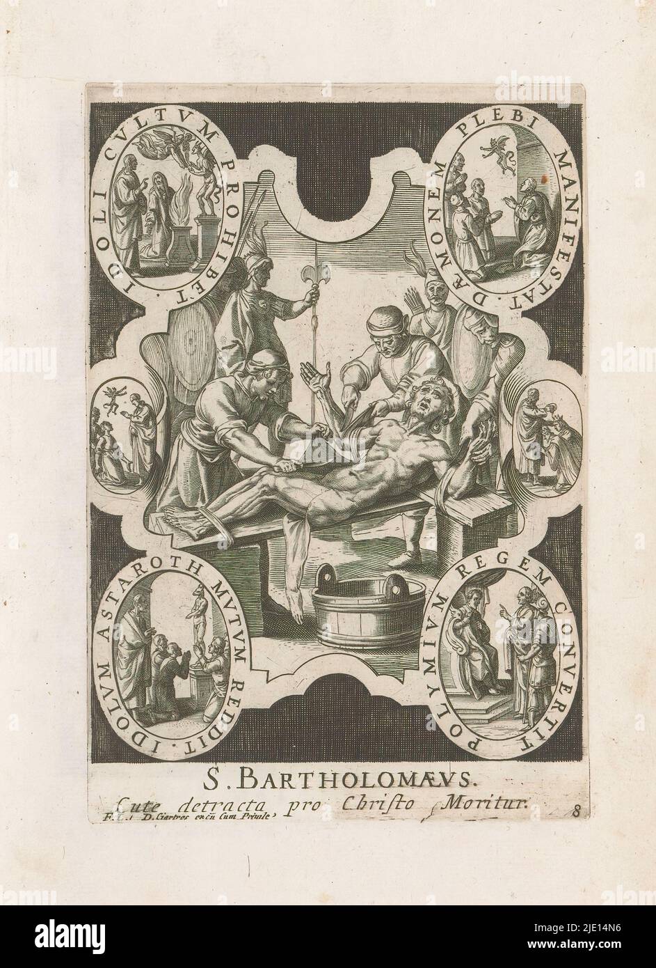 Martyrdom of St. Bartholomew, S. Bartholomew (title on object ...
