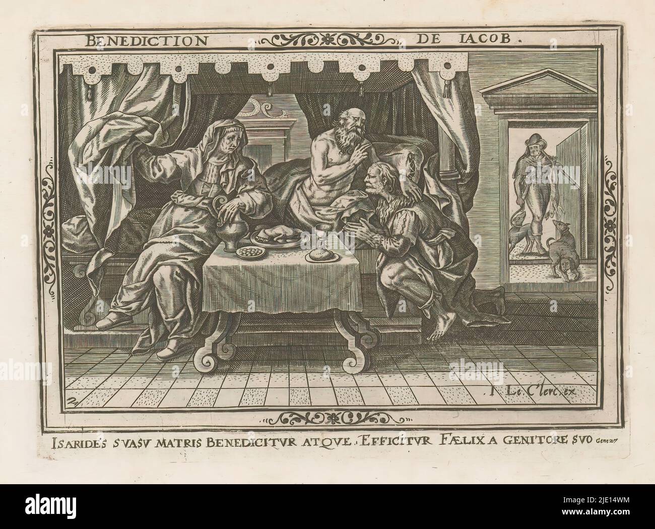 Isaac blesses Jacob, Benediction de Jacob (title on object), History of ...