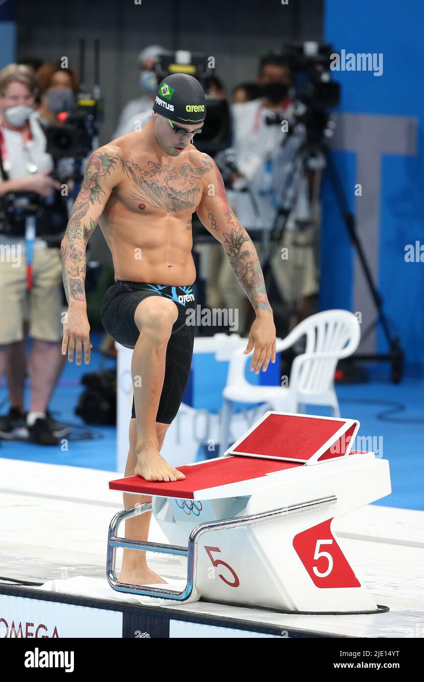 JULY 31st, 2021 - TOKYO, JAPAN: Bruno Fratus of Brazil in action during ...