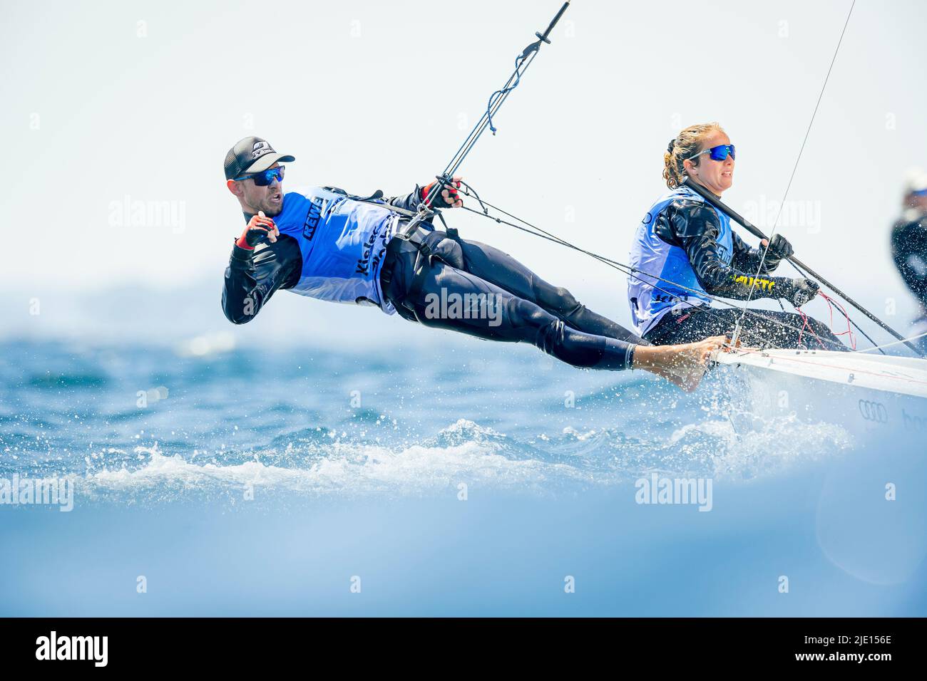 Kiel, Germany. 24th June, 2022. Sailing: Kiel Week, in front of the ...