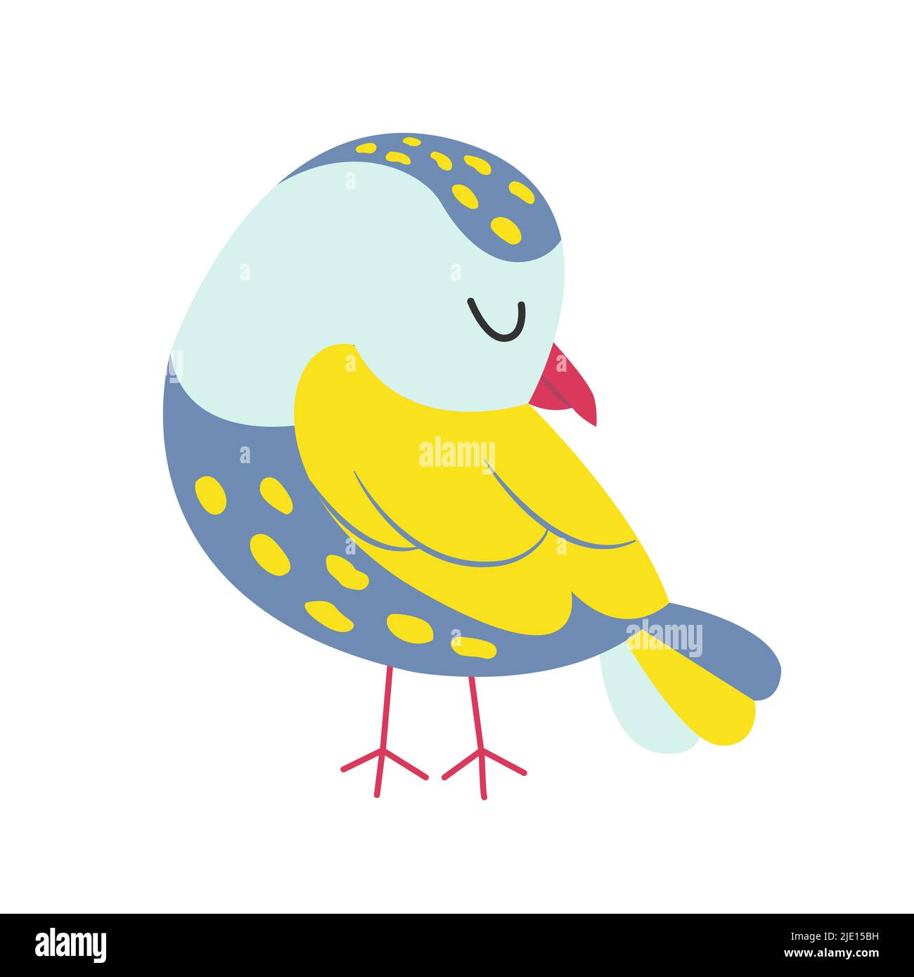 Cute little bird. Exotic bird. Vector illustration Stock Vector Image ...