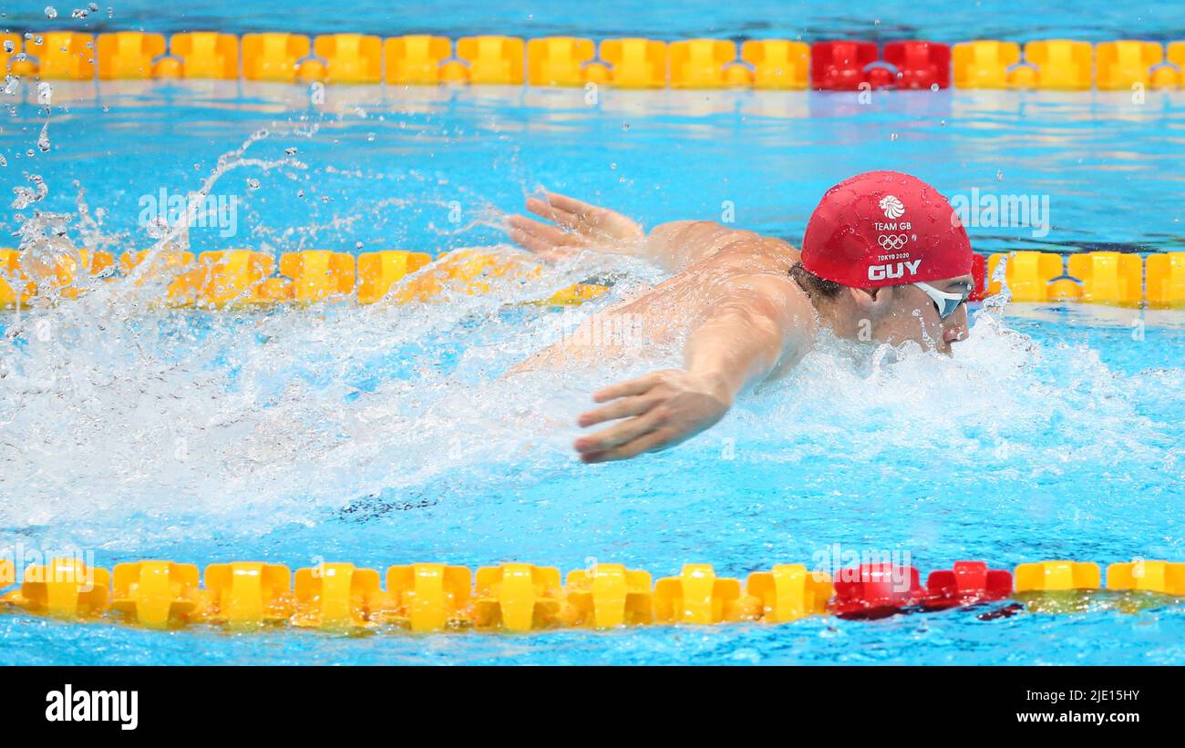 JULY 31st, 2021 - TOKYO, JAPAN: James Guy of Great Britain in action ...