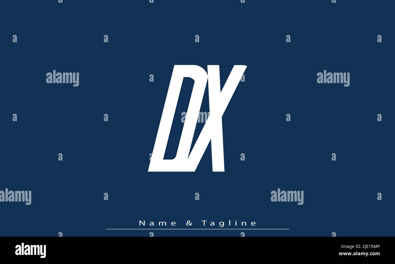 Alphabet letters Initials Monogram logo DX , XD Stock Vector Image ...