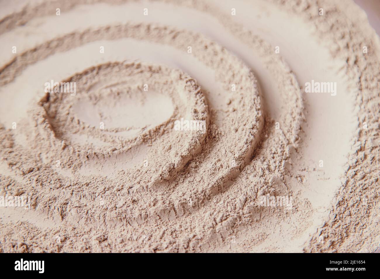 Mask clay powder spa texture for face and body. Selective focus Stock ...