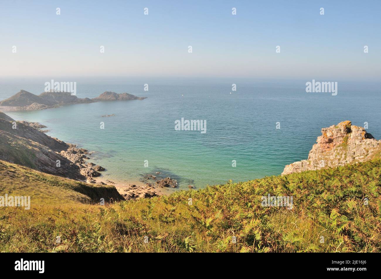 The Cap d'Erquy on the Brittany coast Stock Photo - Alamy