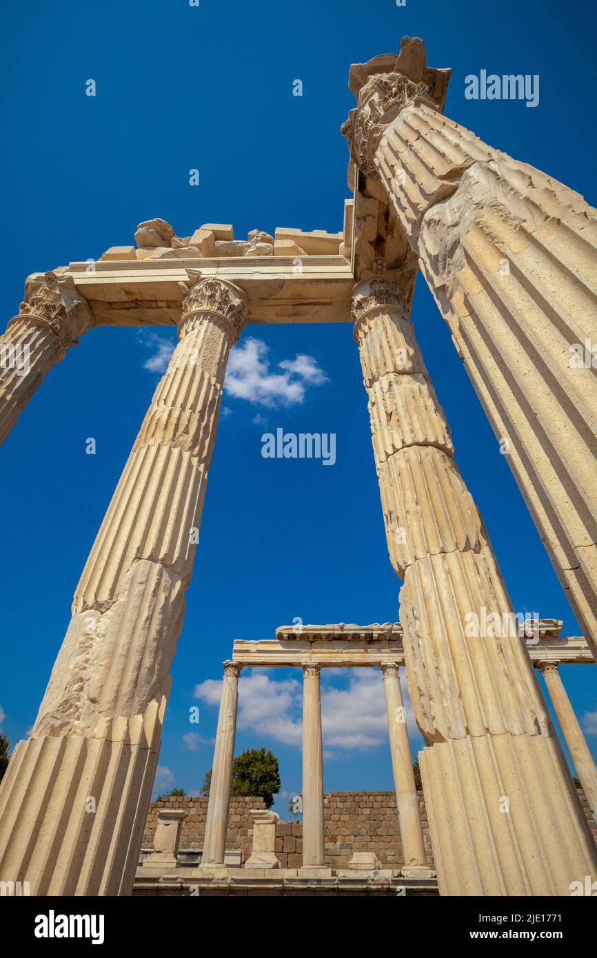 Temple of Trajan, Bergama (Pergamum), Turkey, Asia Stock Photo - Alamy