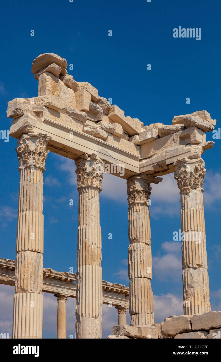 Temple of Trajan, Bergama (Pergamum), Turkey, Asia Stock Photo - Alamy