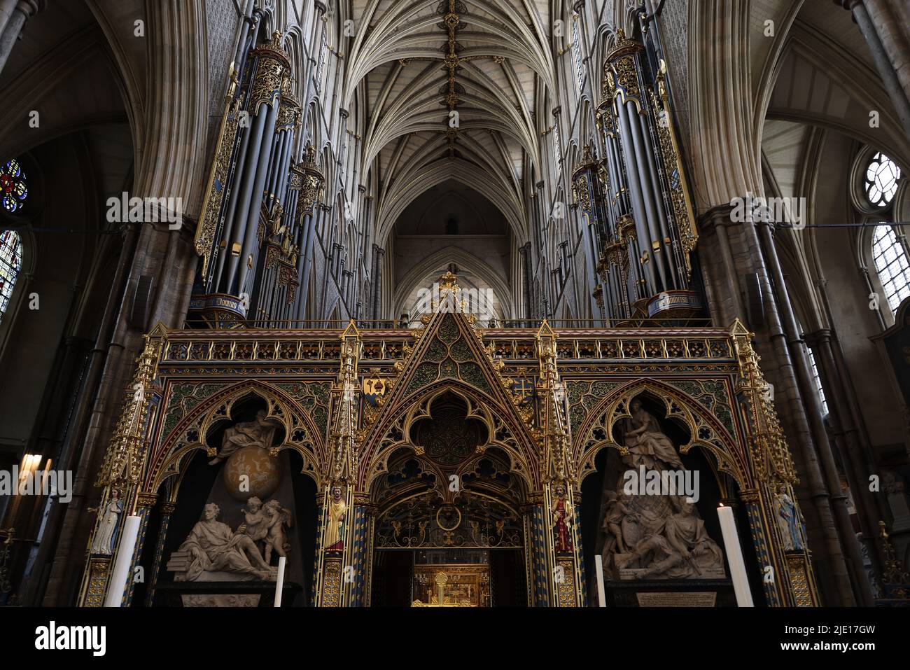 The stunning architecture of Westminster Abbey, London Stock Photo - Alamy