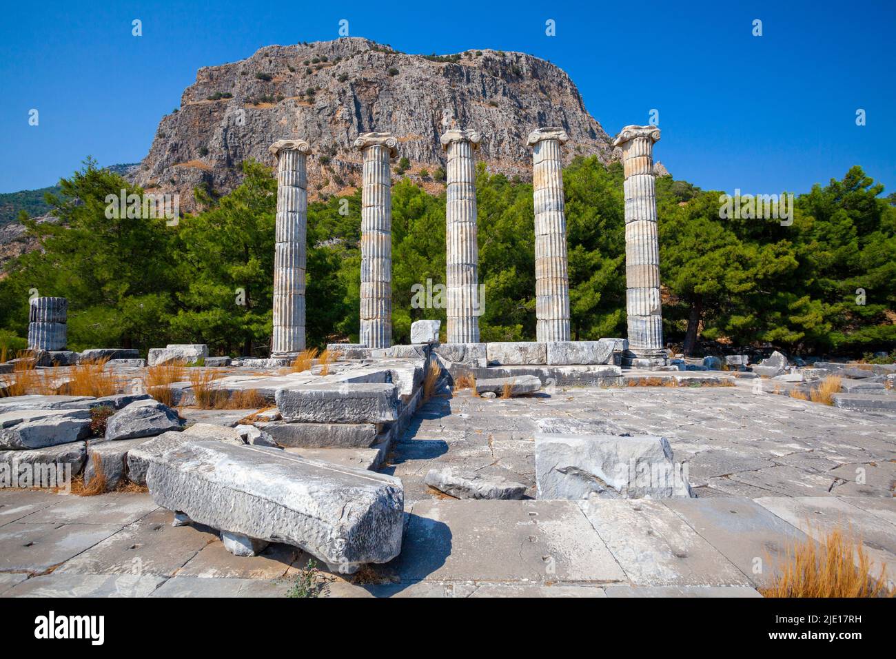 Temple of Athena, Ancient City of Priene, Turkey, Asia Stock Photo - Alamy