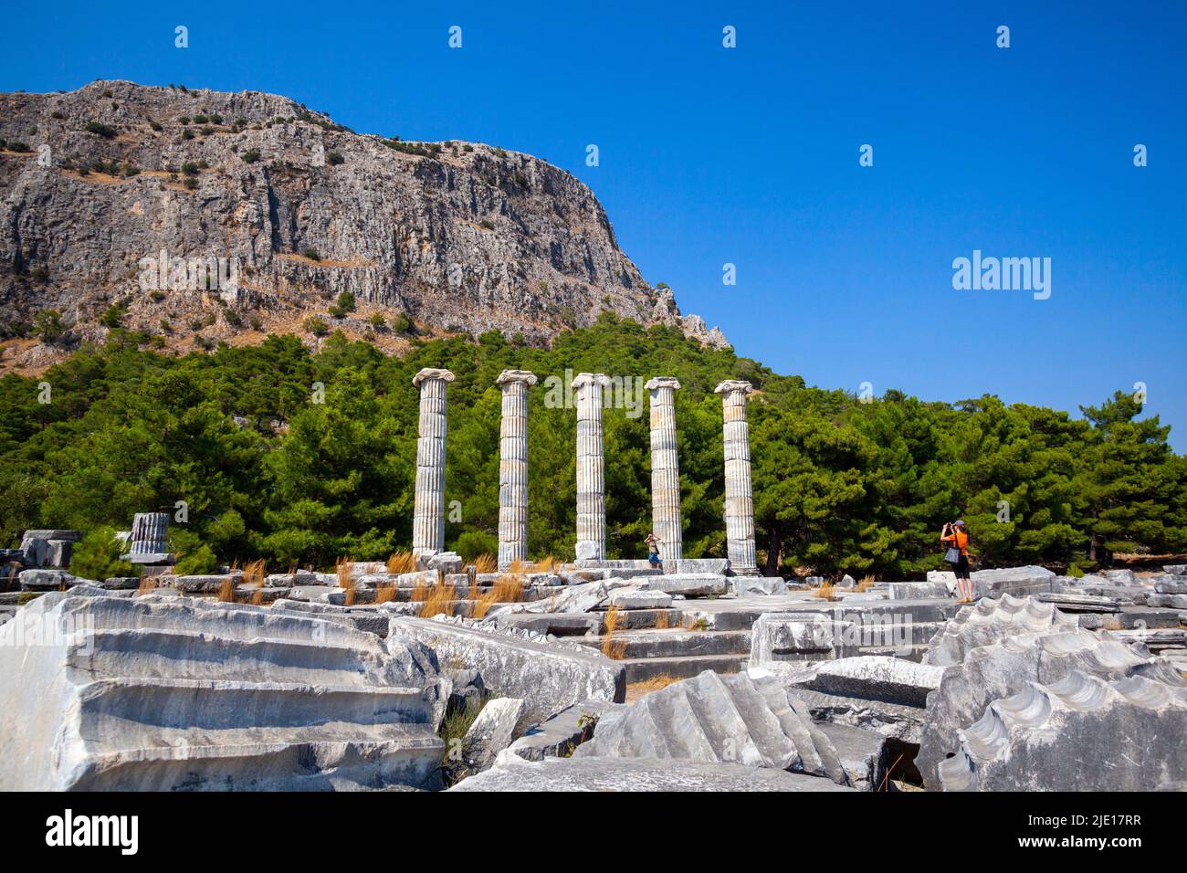 Temple of Athena, Ancient City of Priene, Turkey, Asia Stock Photo - Alamy