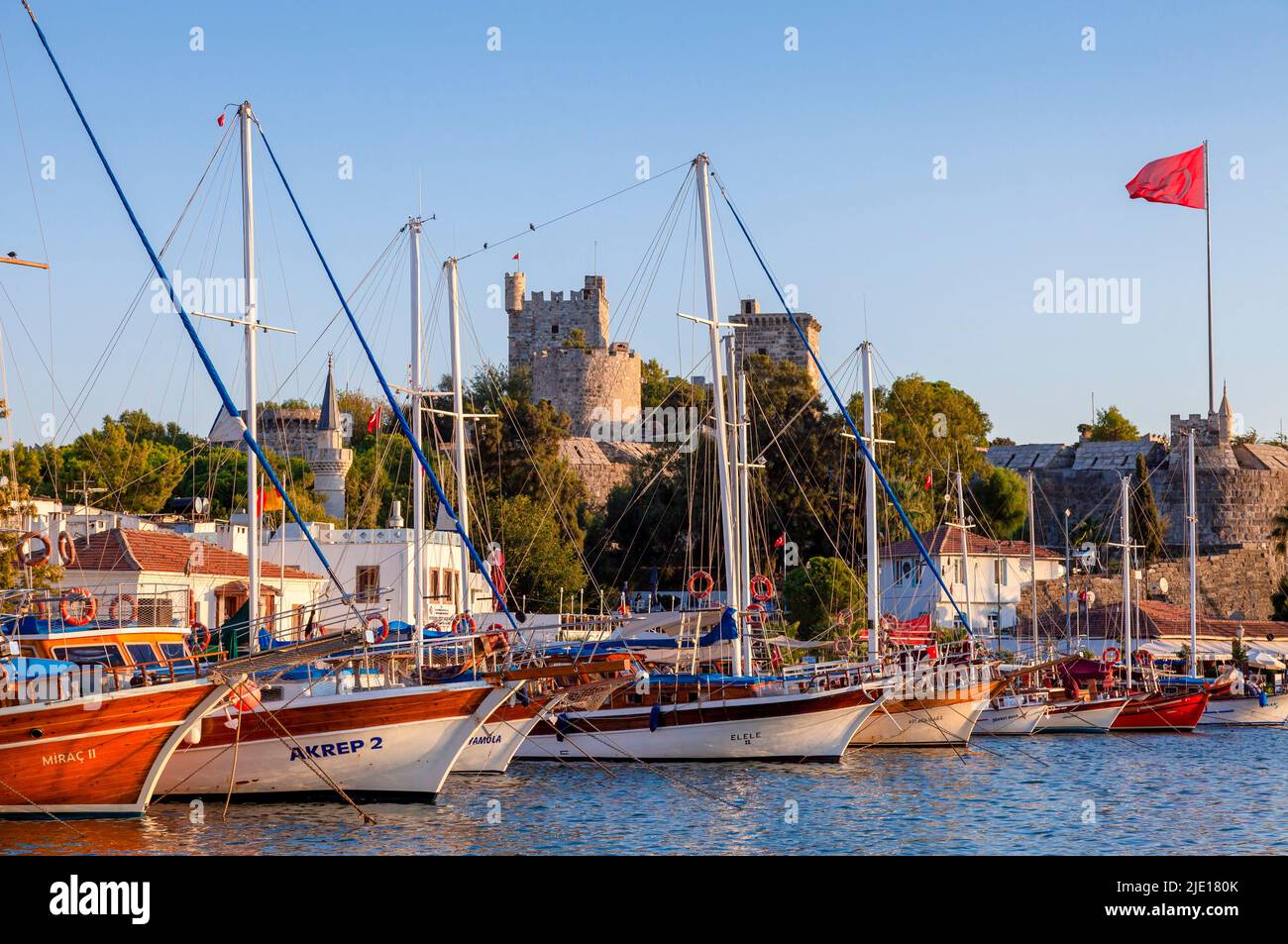 Bodrum Harbour and The Castle of St. Peter, Bodrum, Bodrum Peninsula ...