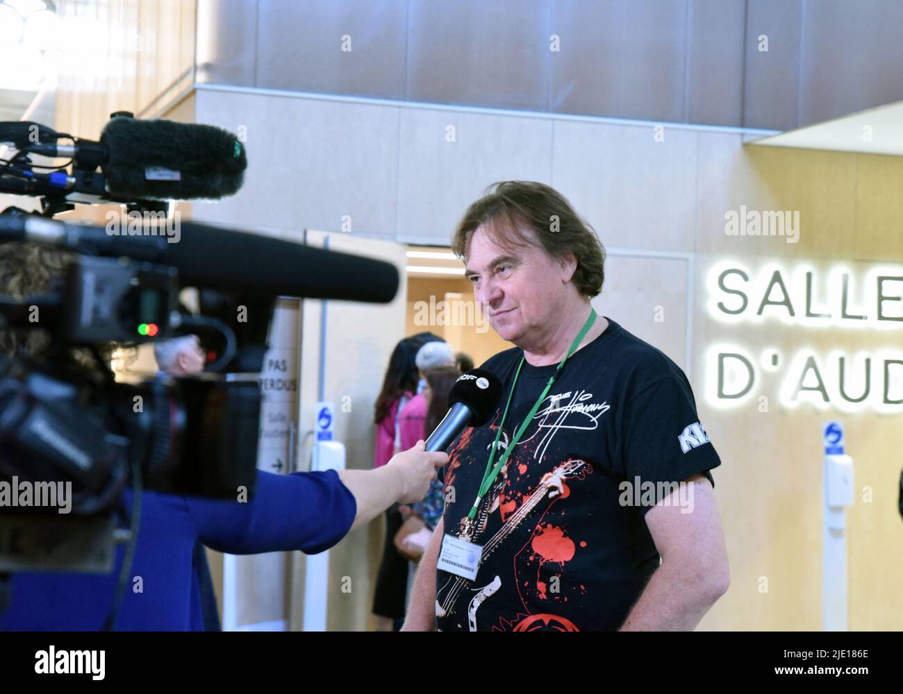 Paris, France, 24th June 2022, Thierry Maillet, survivor of the ...