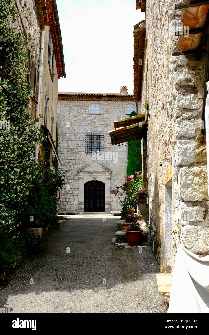 Gourdon Provence-Alpes-Cote d'Azur,an ancient fortified village, in the ...