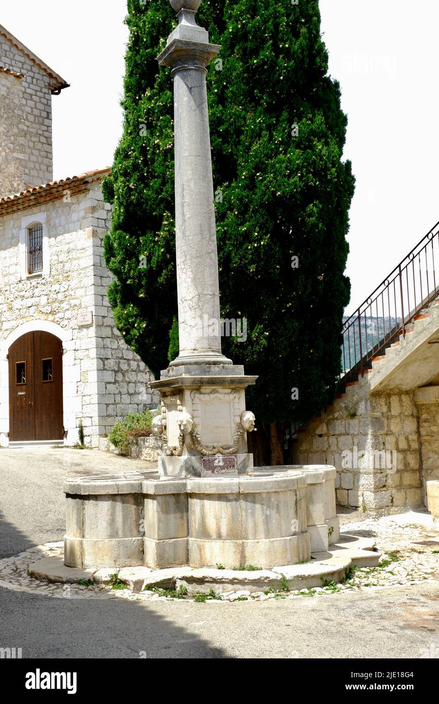 Gourdon Provence-Alpes-Cote d'Azur,an ancient fortified village, in the ...