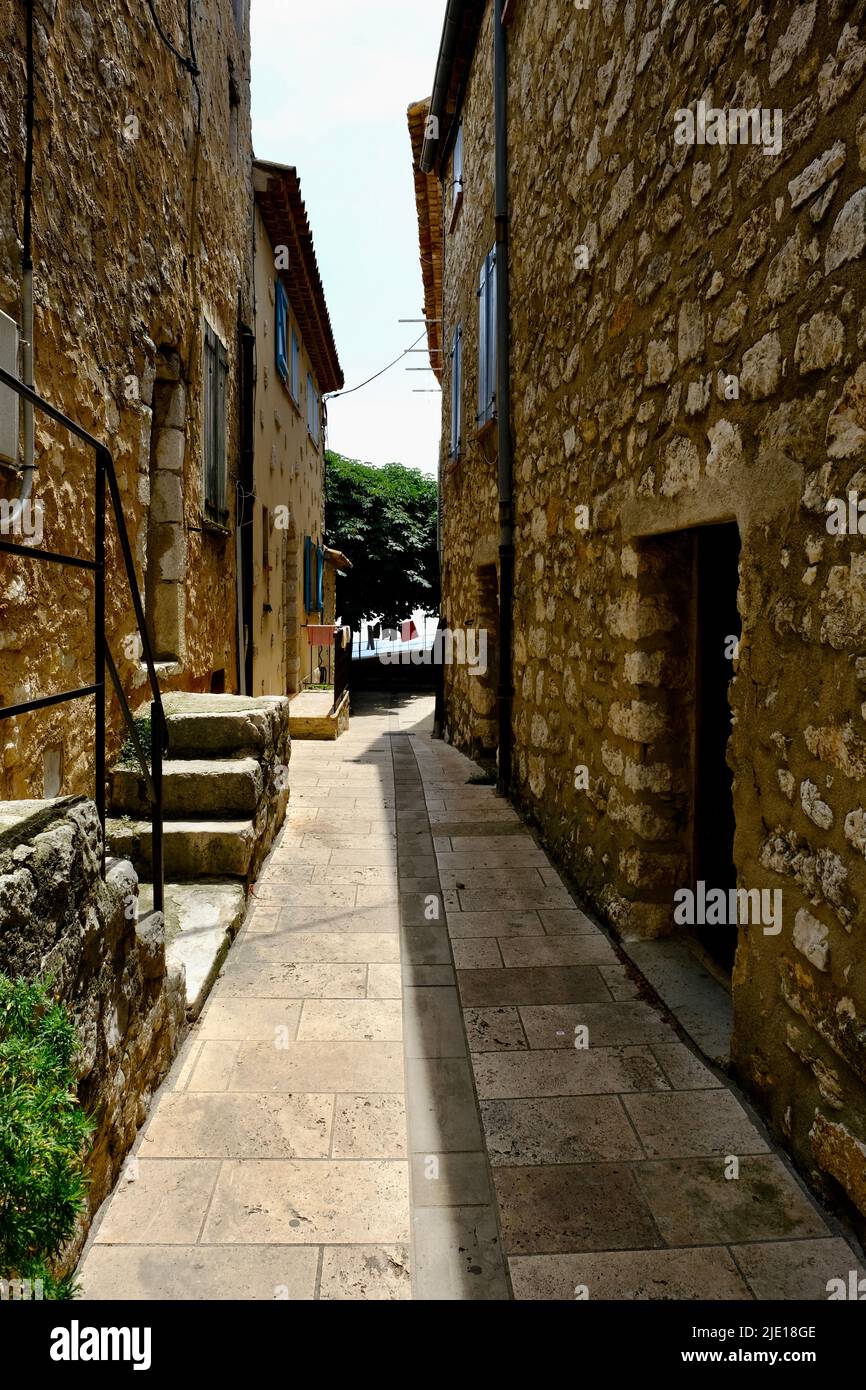 Gourdon Provence-Alpes-Cote d'Azur,an ancient fortified village, in the ...