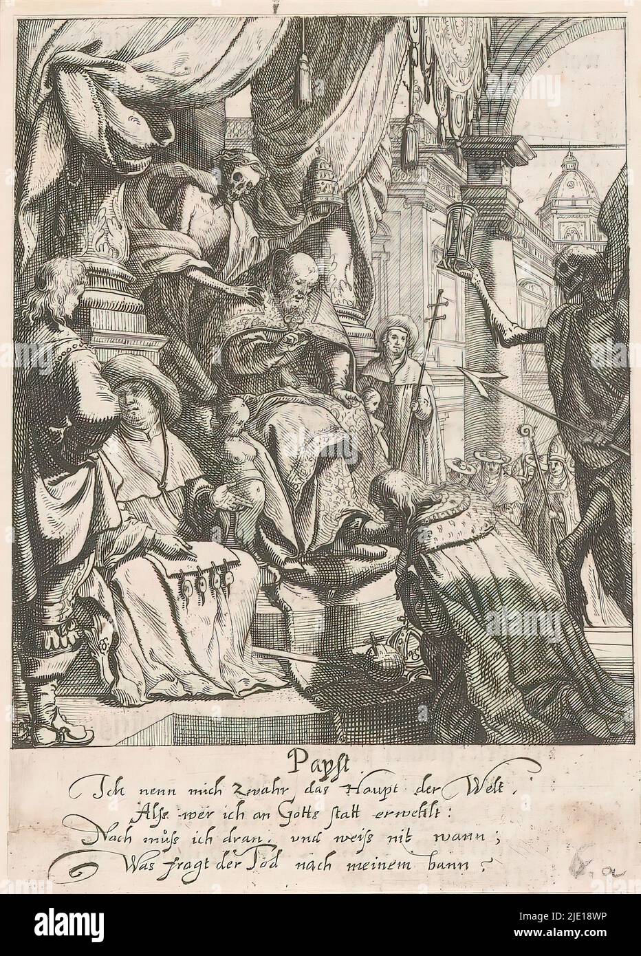 Pope and Death, Papst (title on object), The Dance of Death (series ...