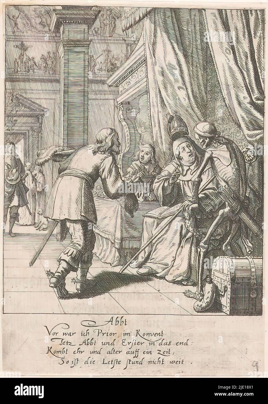 Abbot and Death, Abbt (title on object), The Dance of Death (series ...