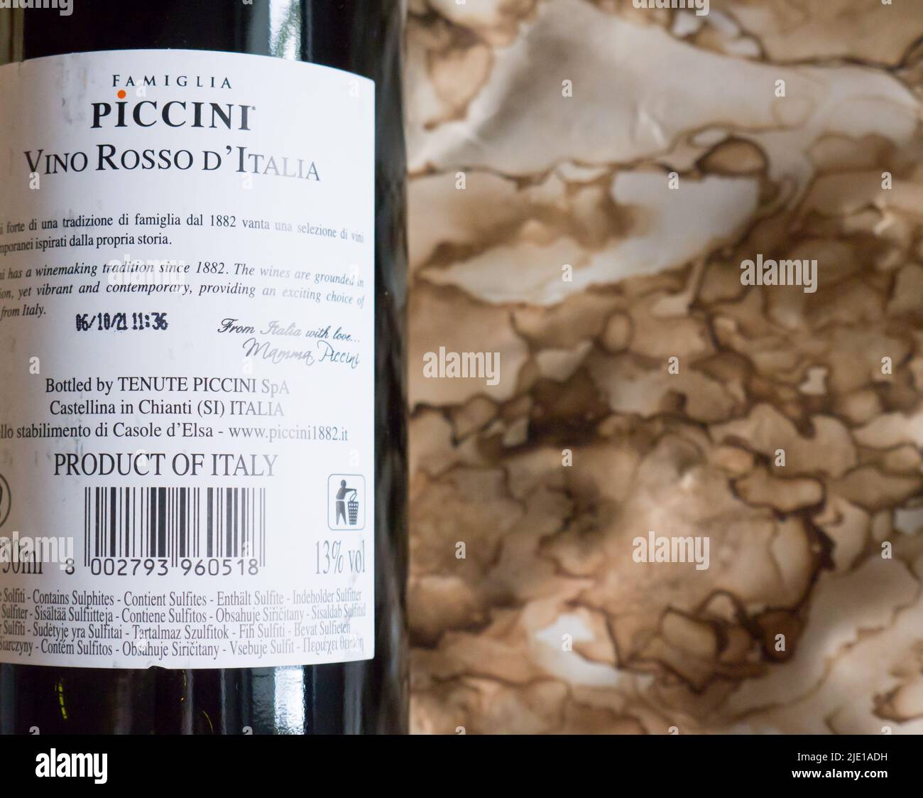 Wine FAMIGLIA PICCINI Stock Photo - Alamy