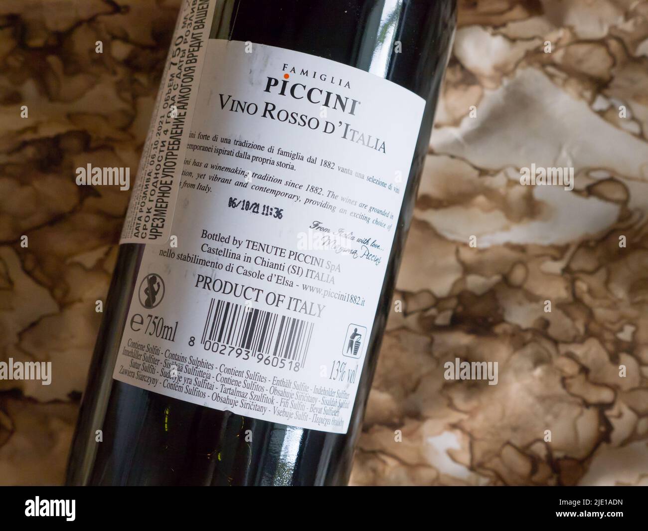 Wine FAMIGLIA PICCINI Stock Photo - Alamy