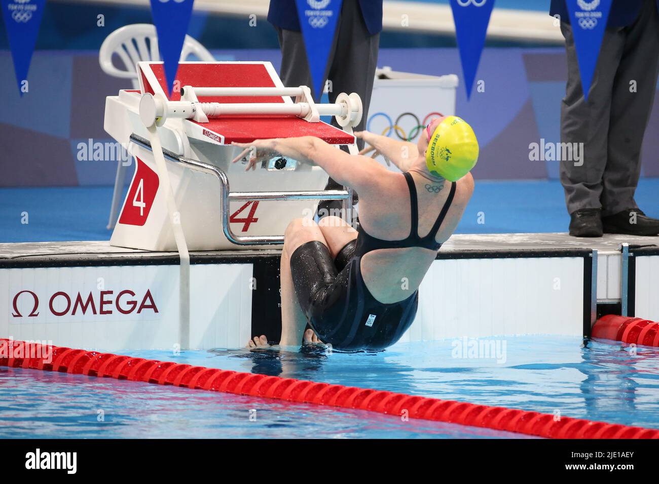 JULY 31st, 2021 - TOKYO, JAPAN: Emily Seebohm of Australia wins the Bronze Medal in the Swimming ...