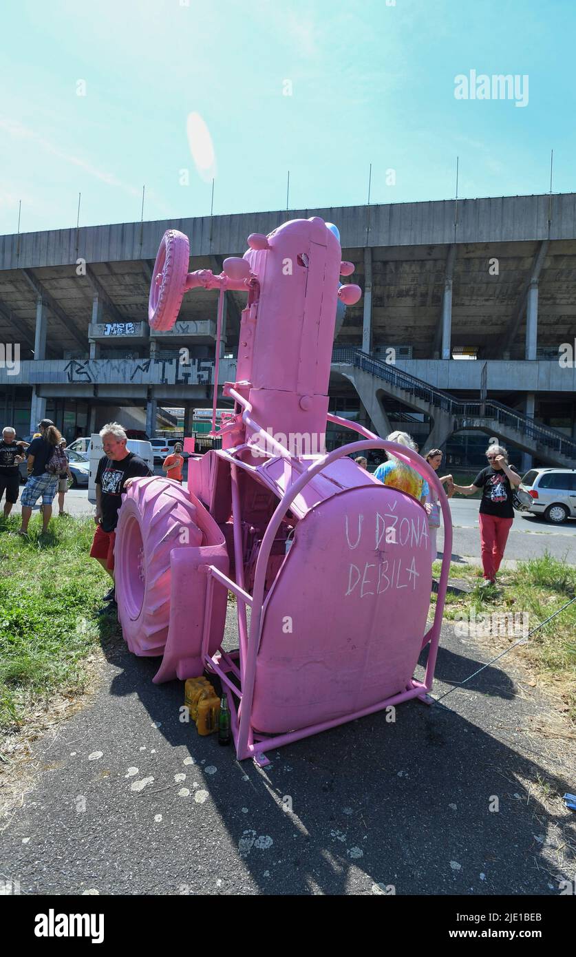 Prague, Czech Republic. 22nd June, 2022. The first punk monument in ...