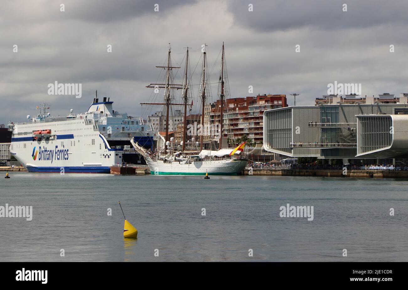 Spanish Navy Training Ship JUAN SEBASTIÁN DE ELCANO of the Maritime ...
