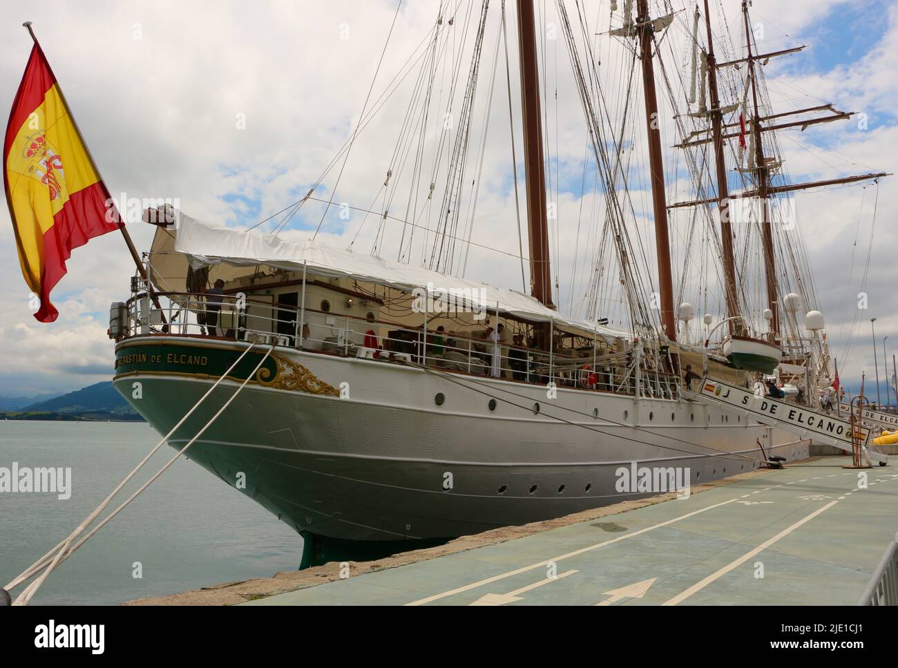Spanish Navy Training Ship JUAN SEBASTIÁN DE ELCANO of the Maritime ...