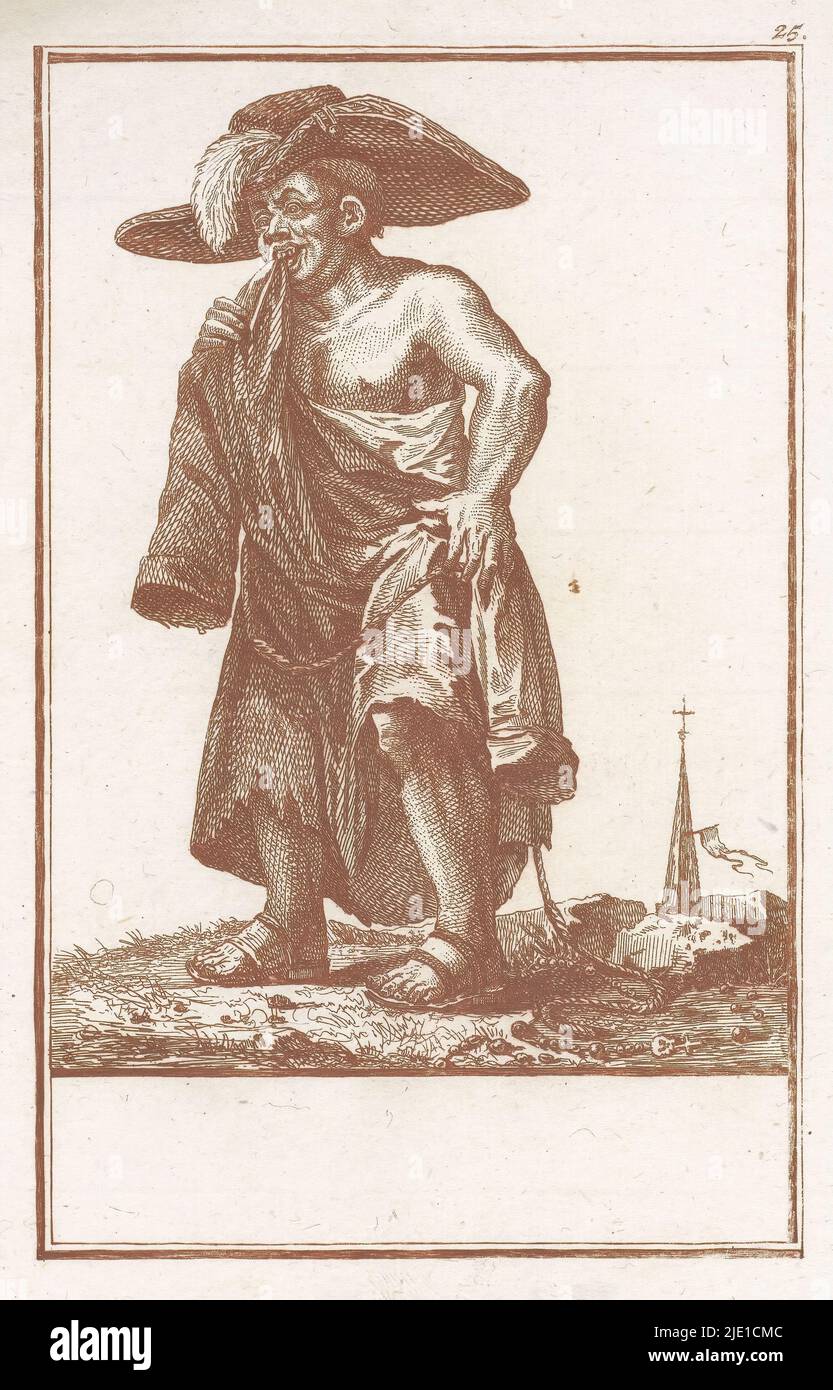 Monk eating his pipe, Abuses of the Catholic Clergy (series title), L ...