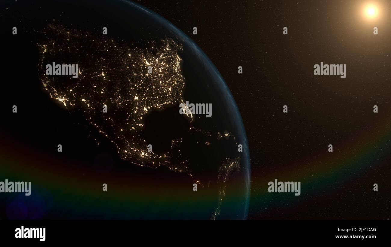 planet earth in space close starry background cosmic solar stars the ...