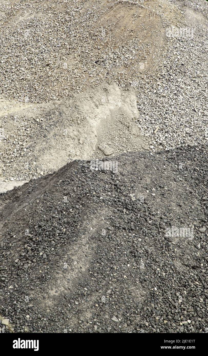 Detail of stone and sand for construction Stock Photo - Alamy