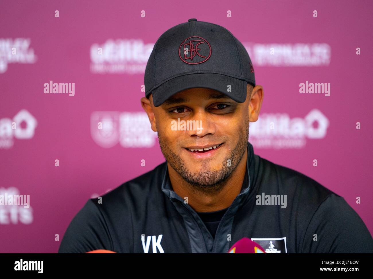 New Burnley manager Vincent Kompany attends his first press conference ...