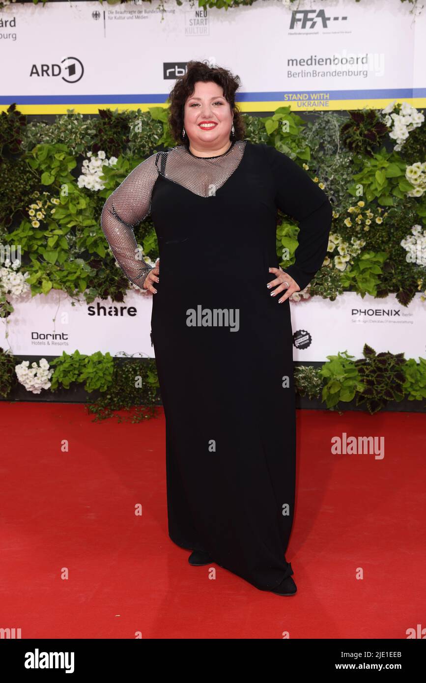 Berlin, Germany. 24th June, 2022. Actress Meltem Kaptan, nominated for ...