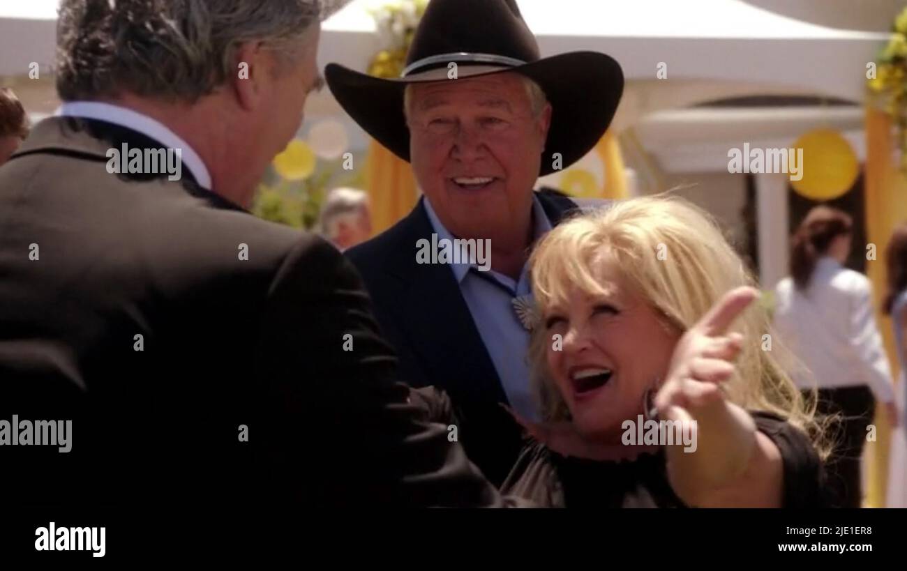 Los Angeles.CA.USA. Steve Kanaly as Ray Krebbs, Charlene Tilton as Lucy ...