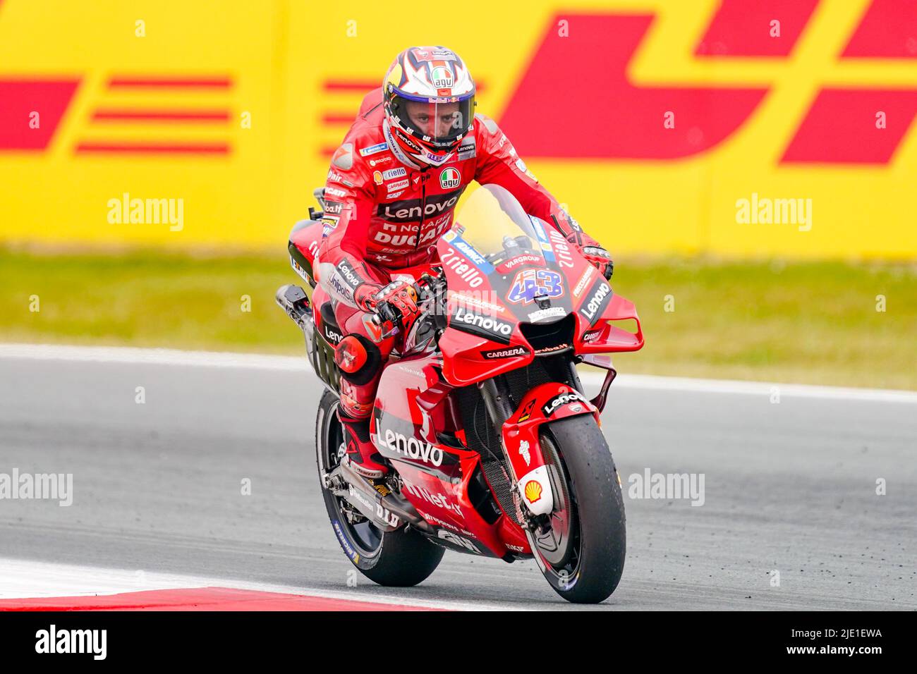 ASSEN, NETHERLANDS - JUNE 24: Jack Miller of Ducati Lenovo Team and New ...