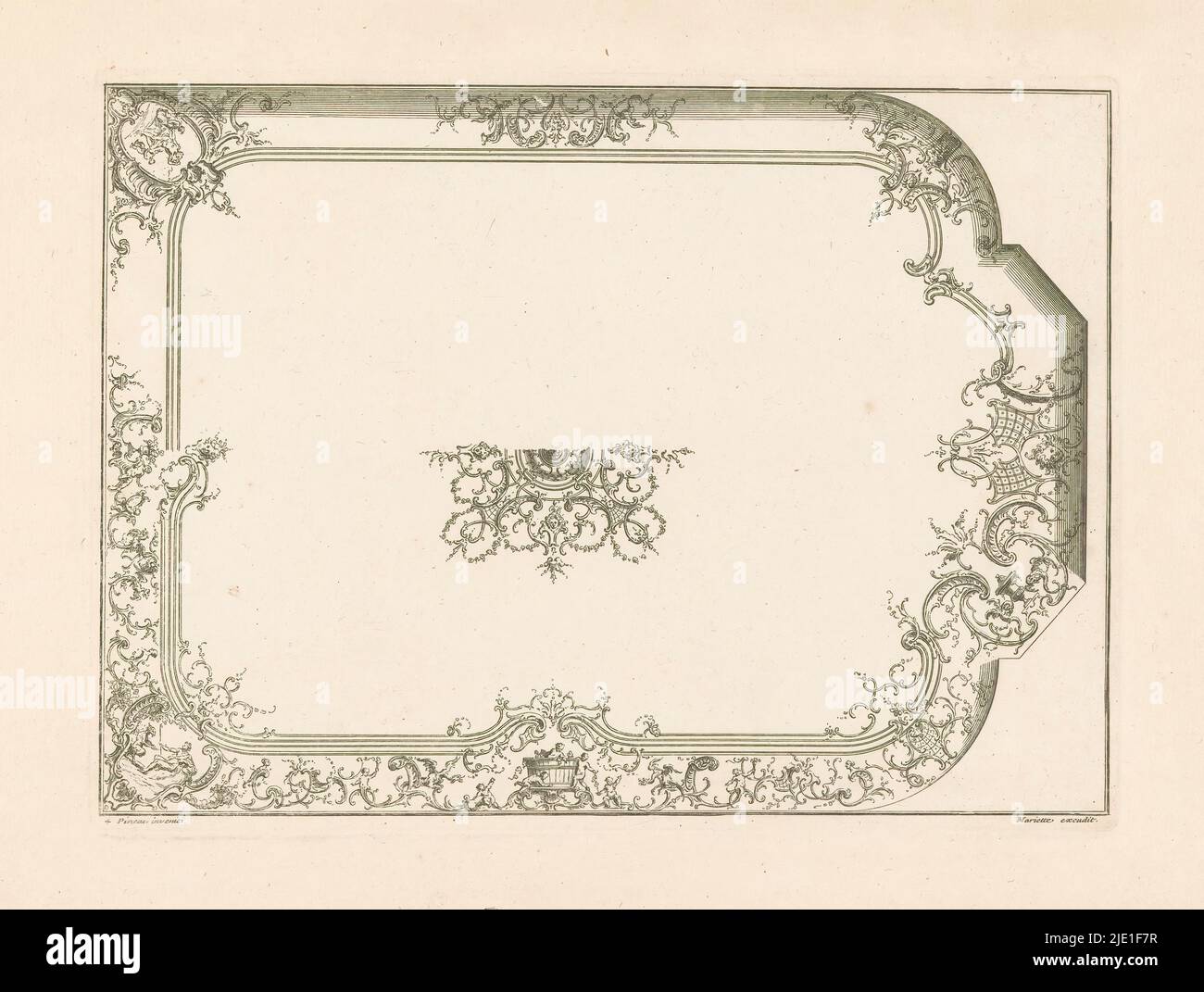 Ceiling with mythological representations, Nouveaux desseins de ...