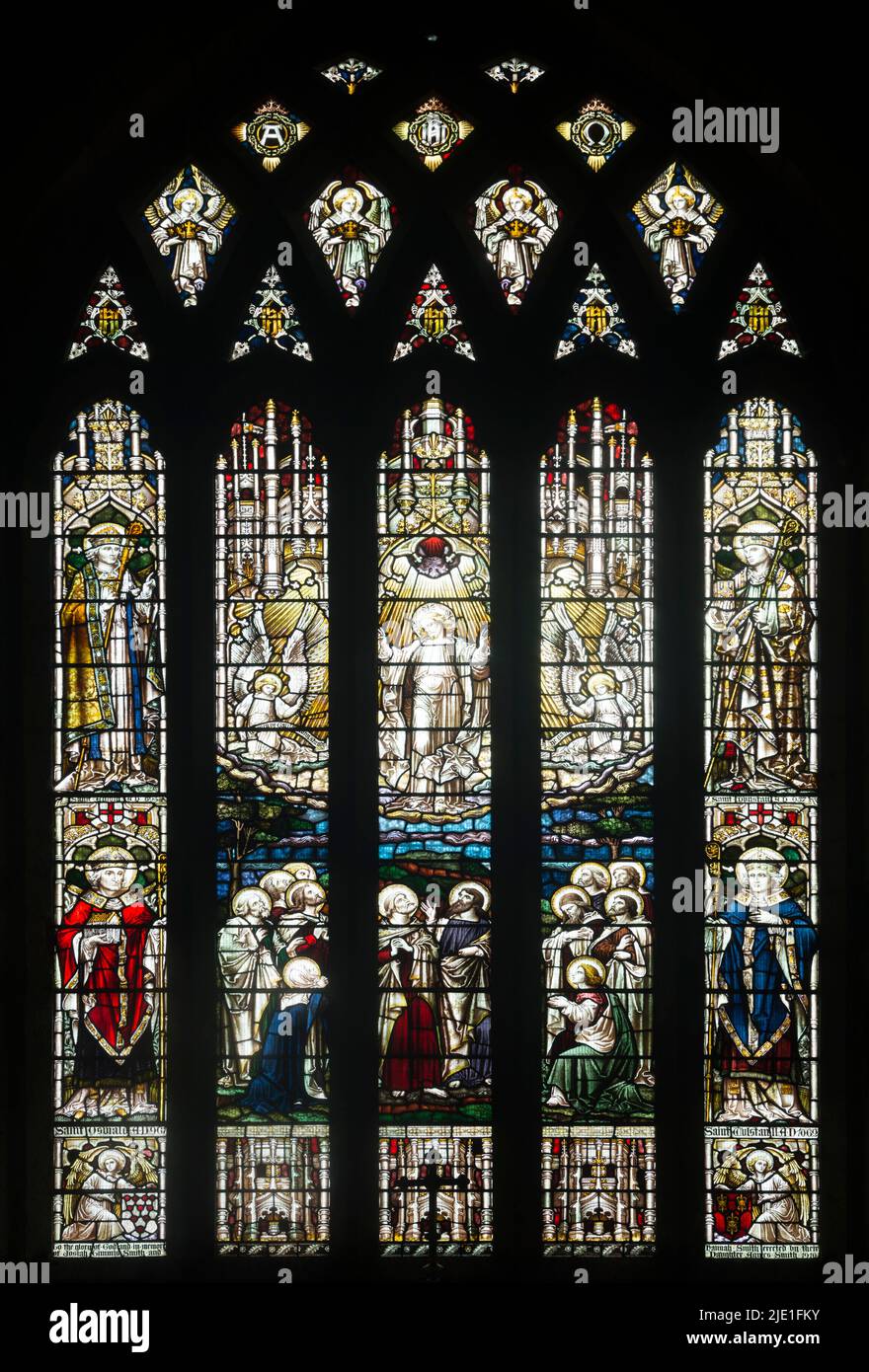 The East Window, St. James Church, Snitterfield, Warwickshire, England ...