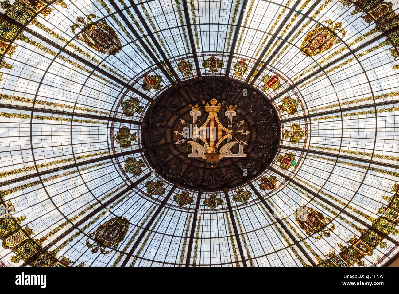 The ceiling of the Central Post Office building, also known as Edificio ...
