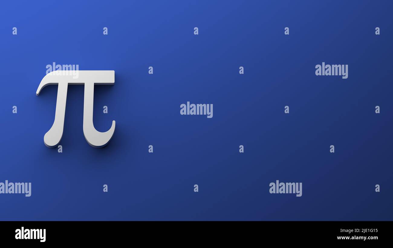 Pi mathematical symbol presentation template with copy space. to ...