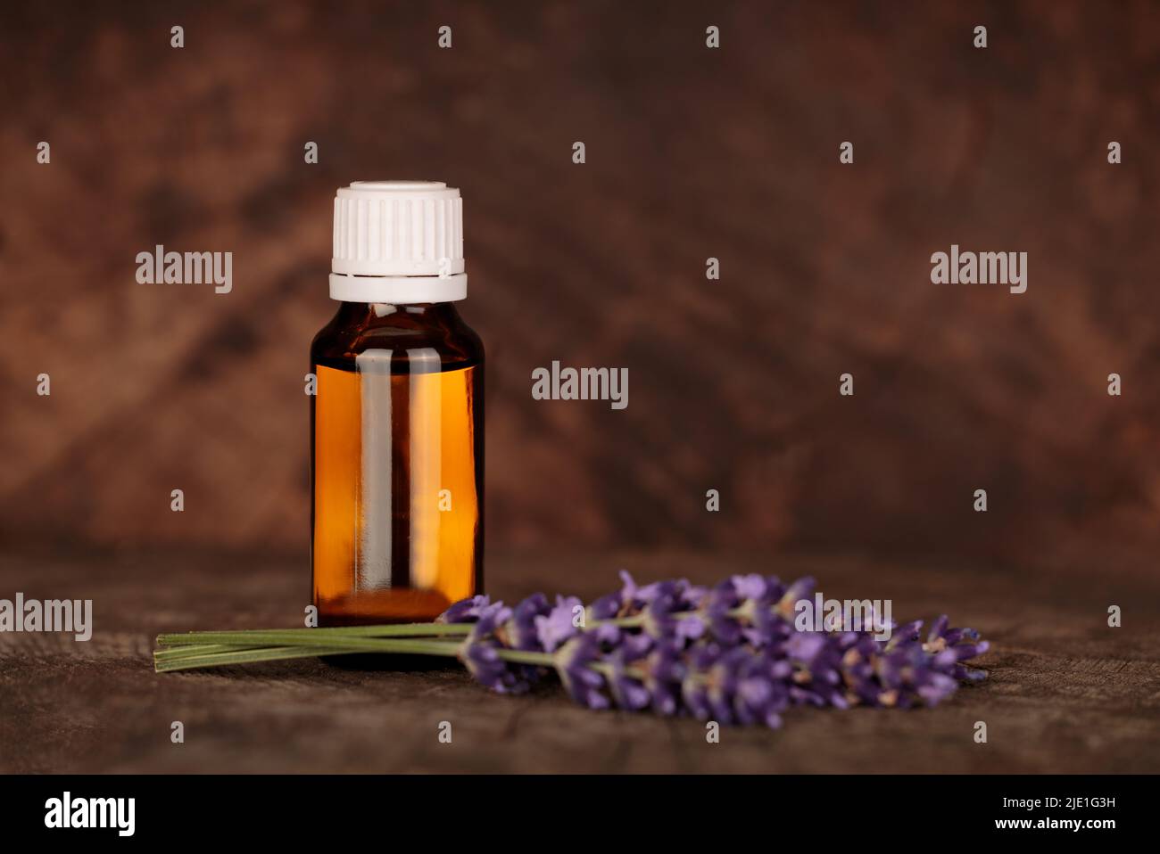 Lavender essential oil, natural face and body treatment. Mock-up of ...