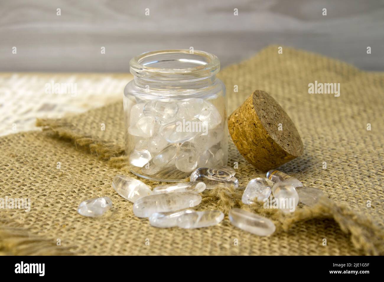 Samples of natural mineral from geological collection - rolled ...