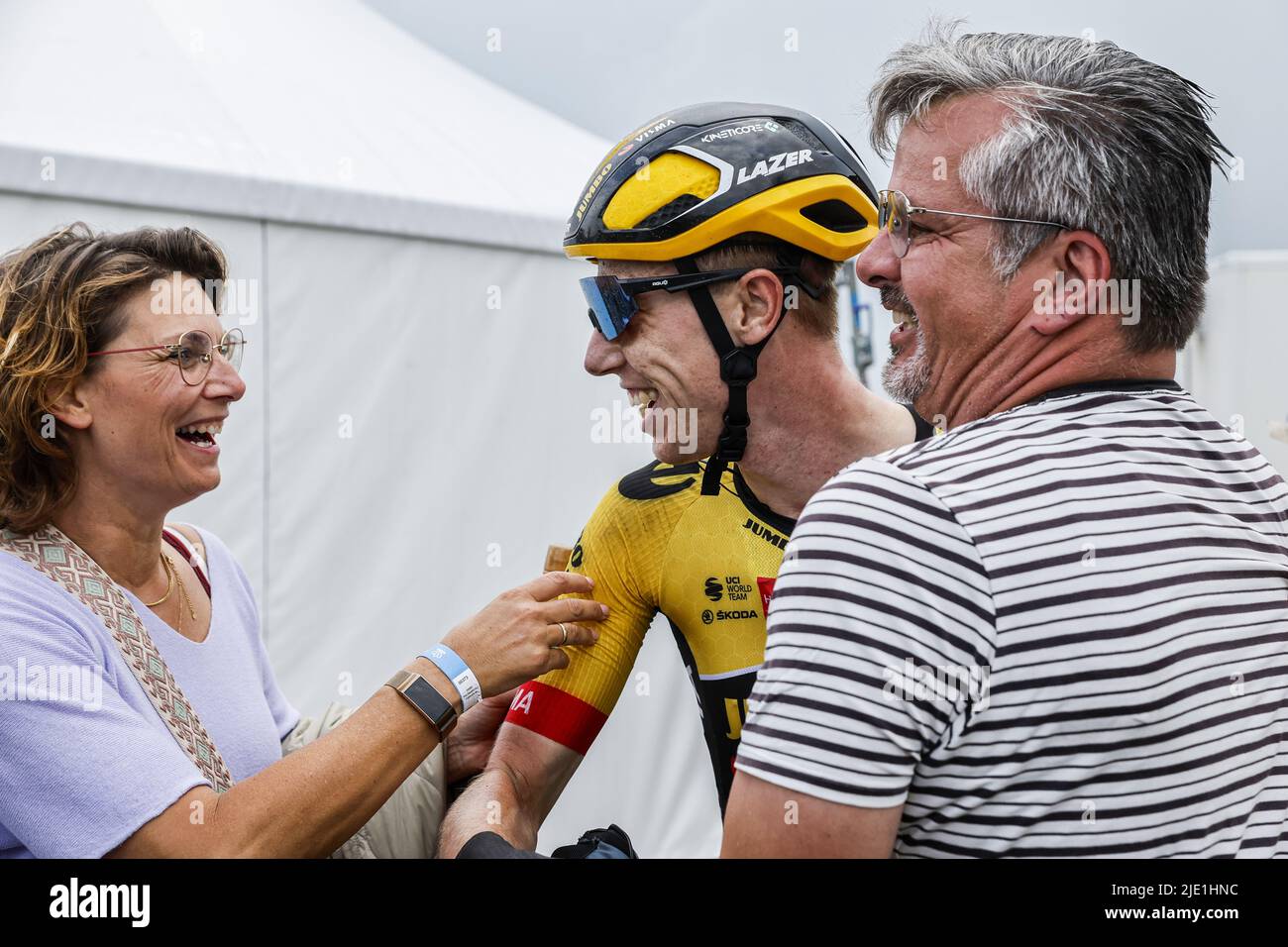 Two older women cycling hi-res stock photography and images - Alamy