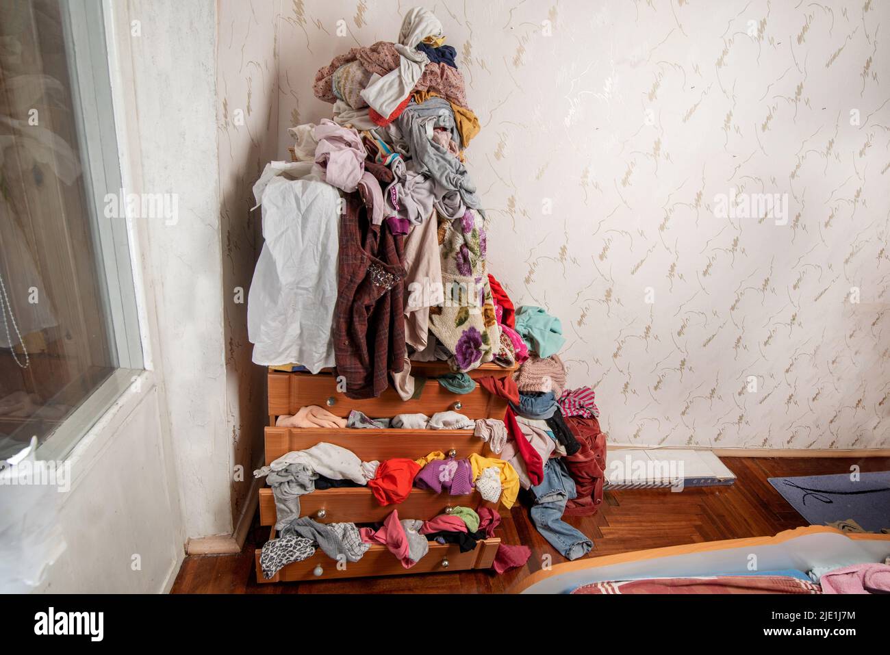Clothing pile landfill hi-res stock photography and images - Alamy